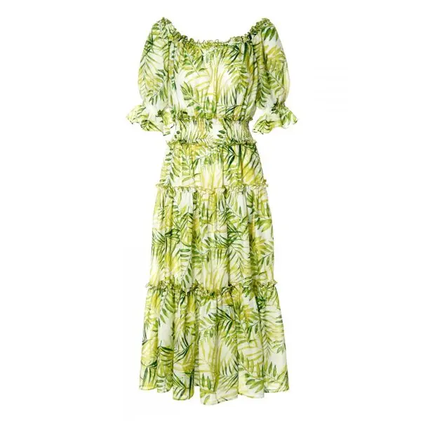 AGGI BY HALEWSKI Cotton Voile Maxi Dress