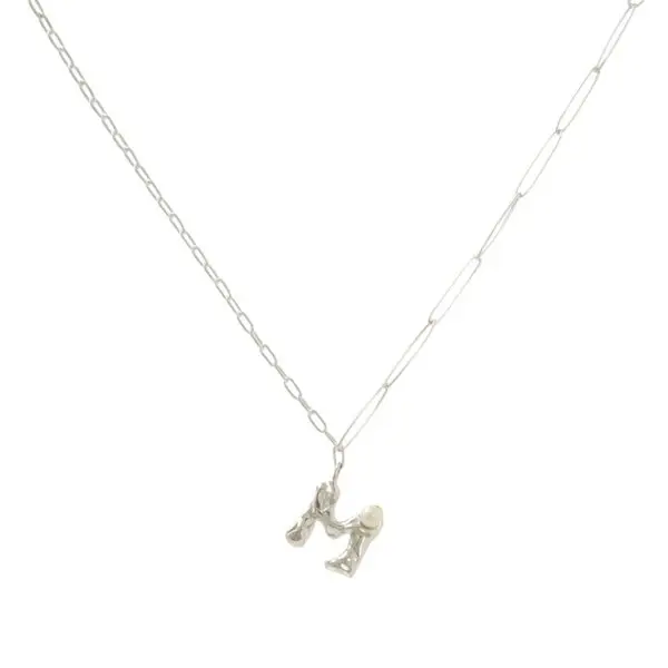TAMI&TAMI Matias M Pendant Necklace - Silver