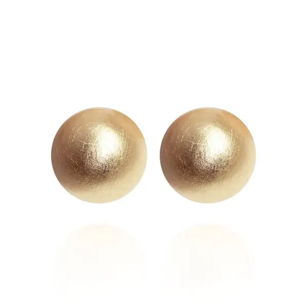 SAULE LABEL Gaia Glam Midi Earrings In Plated Sun - Gold