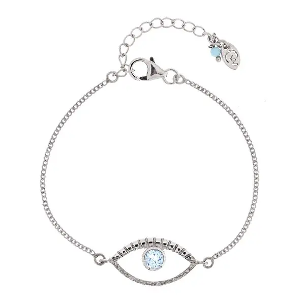CHARLOTTE'S WEB JEWELLERY Eye Of Intuition Charm Bracelet - Silver