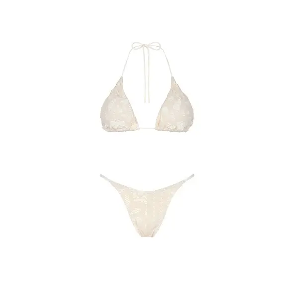 AGUACLARA La Perle Triangle Bikini Set - Yellow