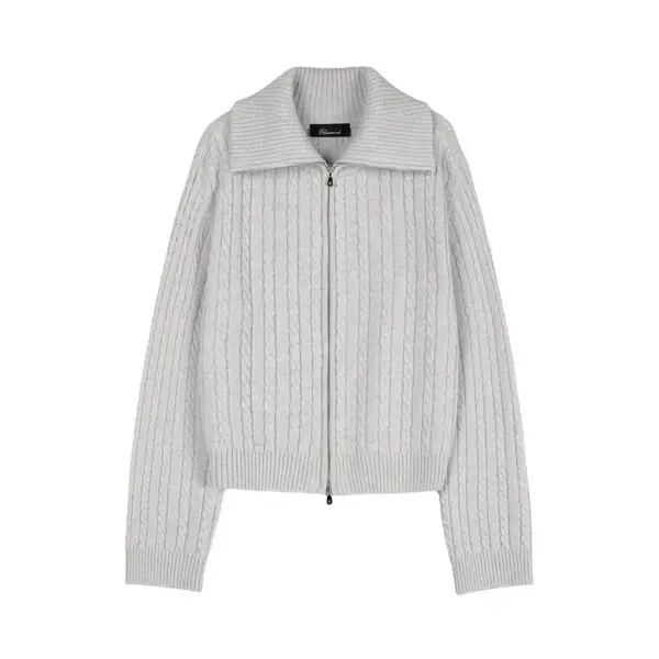 ELUNE MODE Cable Knit Zip-up