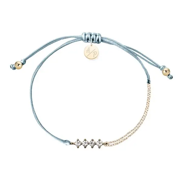 ADRIANA PAPPAS DESIGNS Cz Crystal Bar Bracelet - Blue