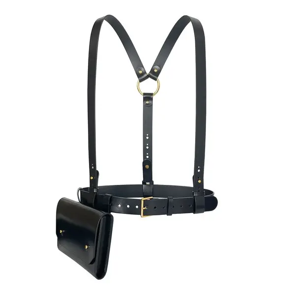 HAUTE CUIR Leather Envelope Harness Bag