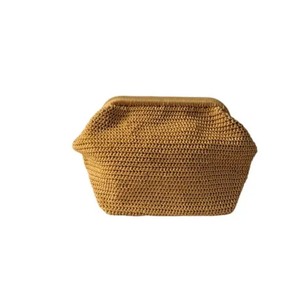 SPRINGMOONATELIER Handmade Knitted Clutch - Yellow