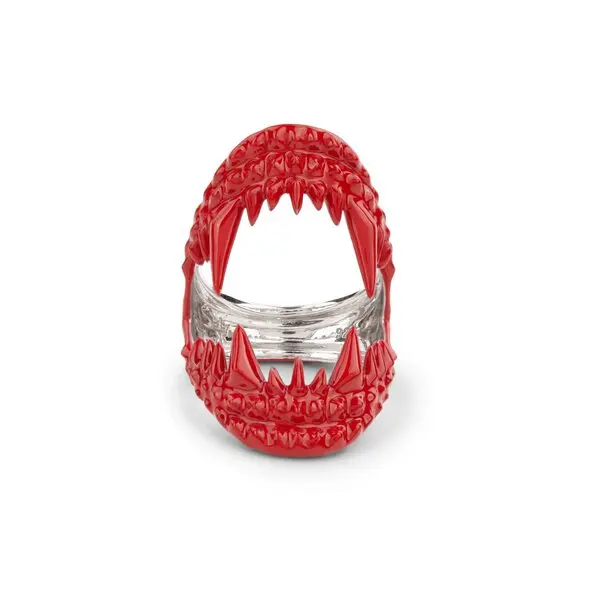 KASUN LONDON Vampire Bite Ring - Red