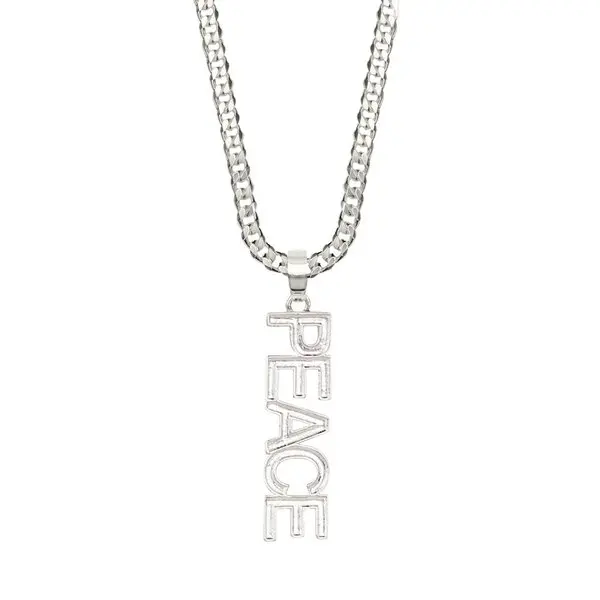 CHARLOTTE'S WEB JEWELLERY Peace Rocks Sterling Necklace - Silver
