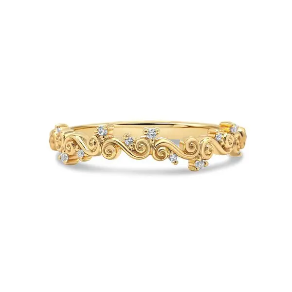 PTERA JEWELRY Modern Filigree Band - Gold