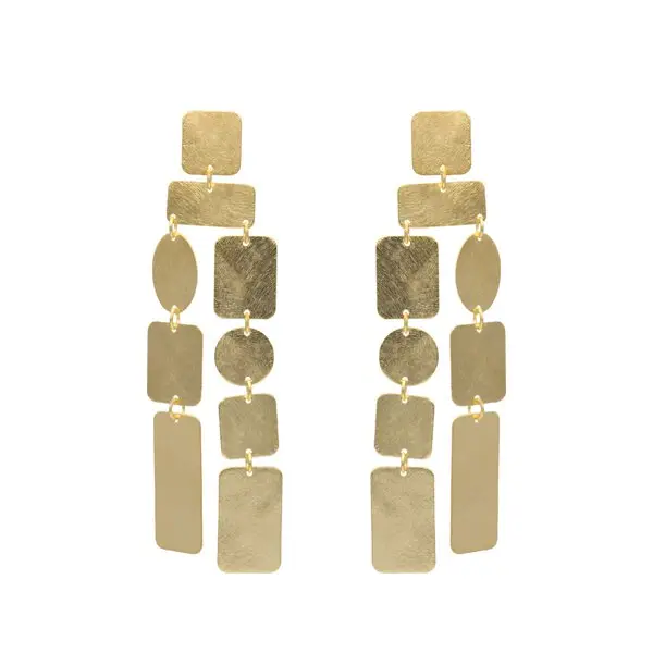 MARCIA MORAN Vera Statement Earrings - Gold