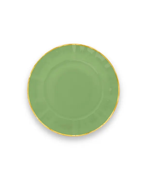 Mojjere Fine Porcelain Charger Plate Mint Color Design - Green