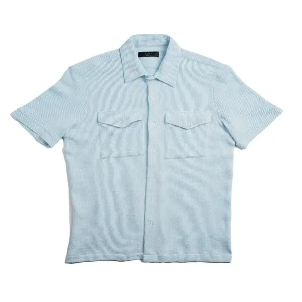 EIGHT X Raya Short Sleeve + Matching Pant Set - Blue