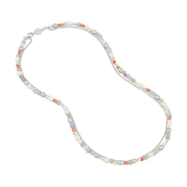 DOWER & HALL Dusk Orissa Sterling Silver Necklace - Gray