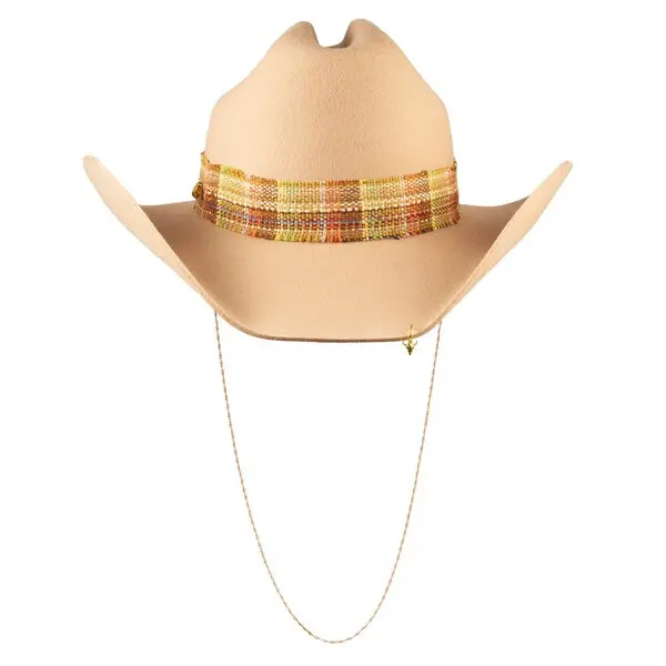 SHADED THE LABEL Looe Cowboy Hat With Sterling Silver Jewellery - Gray/white