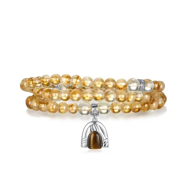 AUROZIA Five Elements Beaded Bracelet & Necklace - Silver