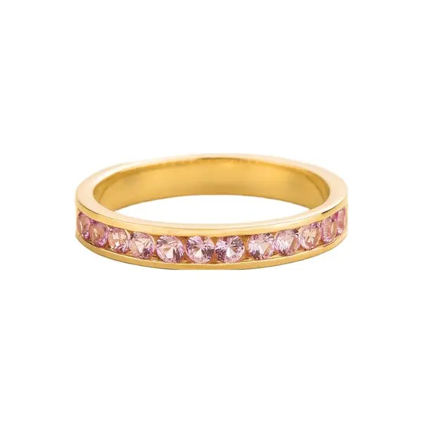 JUVETTI  Margo Ring In Pink Sapphire - Pink/gold