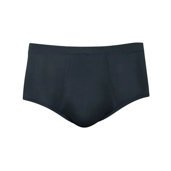 ZD ZERO DEFECTS Sepang Modal Fly Front Brief Softness & Modern Comfort Color Lead - Grey