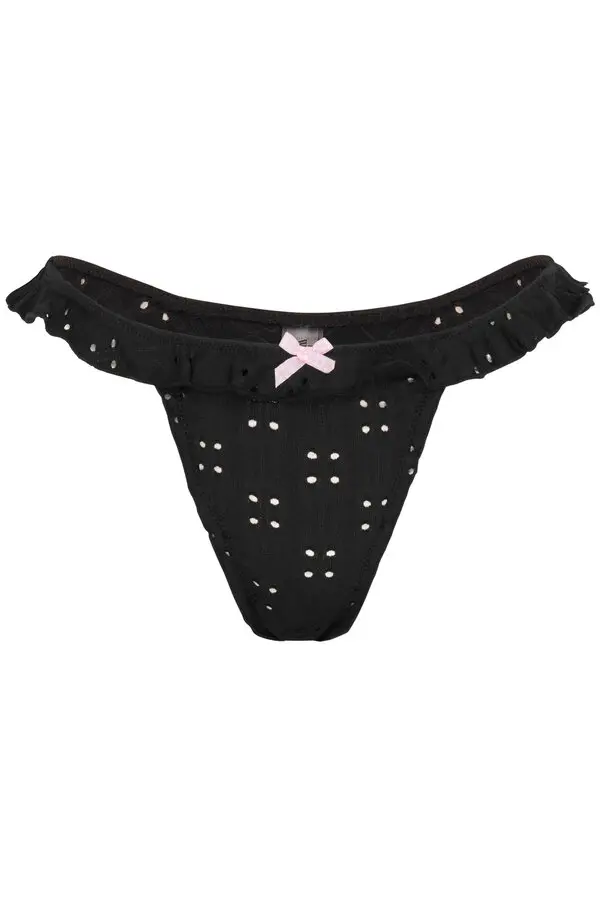 WILD LOVERS LONDON Aria Thong - Black