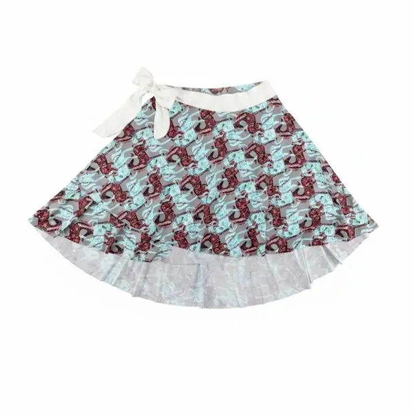 FORZA CAVALLO Printed Wrap Skirt