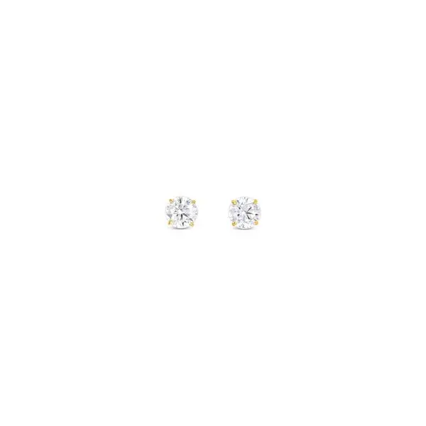 LUTIRO Round Stud Earrings