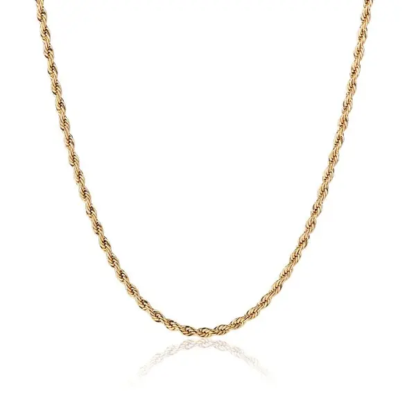 EVER JEWELLERY Perform Rope Chain Necklace - Gold