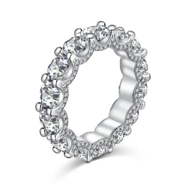 VIVIANA HALIL Bellisima Premium Zirconia Eternity Ring - Silver