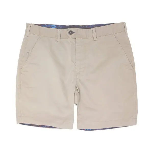 LORDS OF HARLECH John Lux Khaki Shorts - Brown