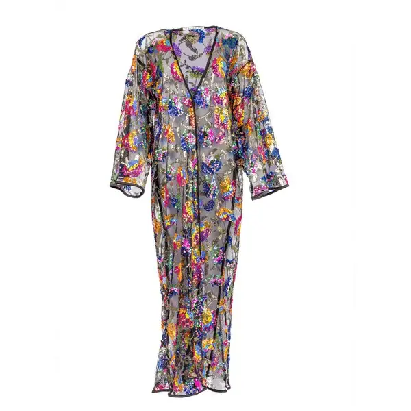 HARLOW LOVES DAISY Sequin Robe - Black