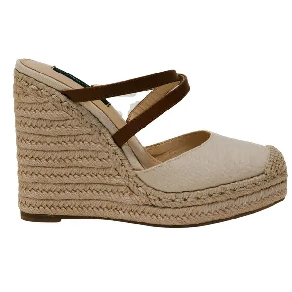 KENDALL LOUISE Neutrals Thimbles & Cream Wedge Sandals