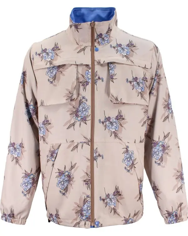 LORDS OF HARLECH Pascal Oxford Harmony Reversible Performance Jacket - Blue/brown