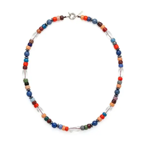 JAREDJAMIN Nomad Beaded Necklace - Gray