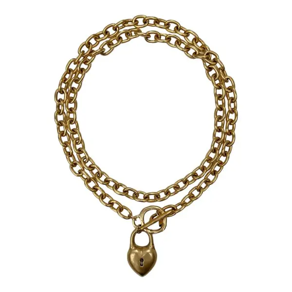 SCCOLLECTION Amalia Heart Locket Necklace - Gold