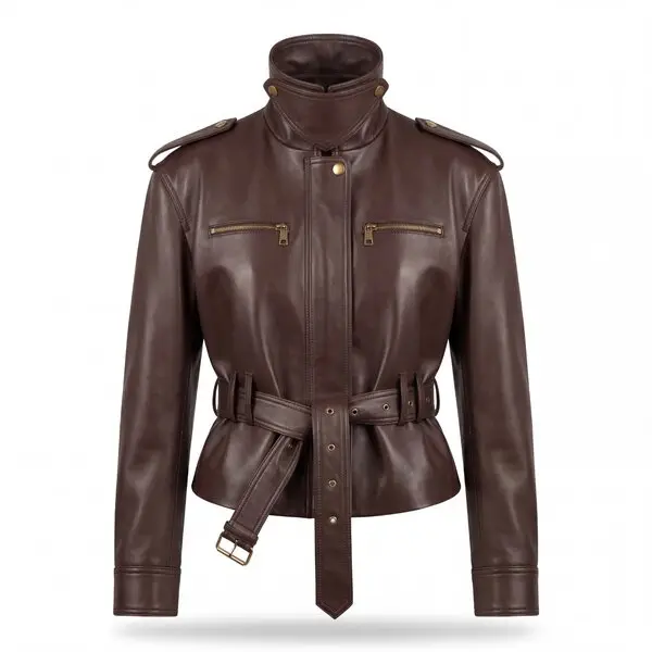 IRMAK SU GUCLU Yukon Structured Leather Jacket