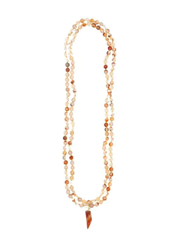 SITA NEVADO Cancan Knotted Necklace - Orange