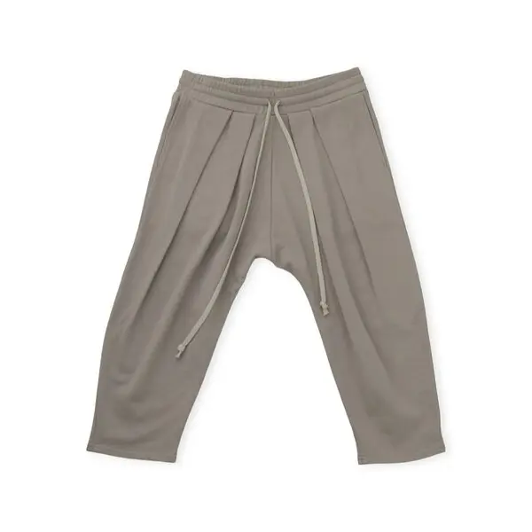 BRADFORD ROW Double Pleated Sweatpants -stone - Grey