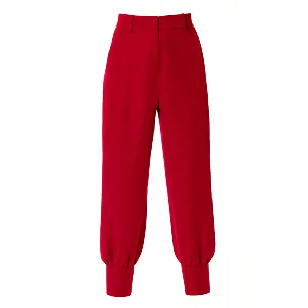 AGGI BY HALEWSKI Jamie Ribbon Cuffed Pants