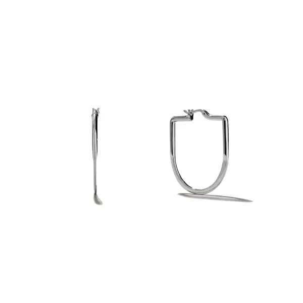 ONI Basic Large Hoop Earrings - Silver