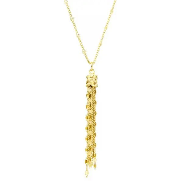 UNALOE Marrakech Necklace Luminous Pendant Necklace In Sterling Silver Plated Vermeil - Gold