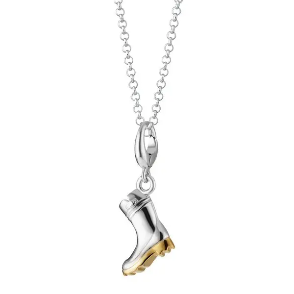 LILY CHARMED Sterling Wellington Boot Charm Necklace - Silver