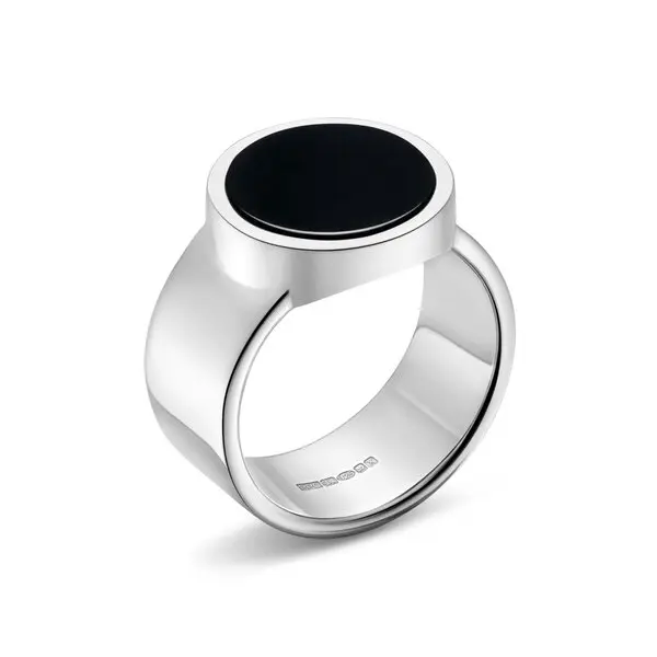 RAHUL PATEL COLLECTION Genesis Black Onyx Ring - Black/silver