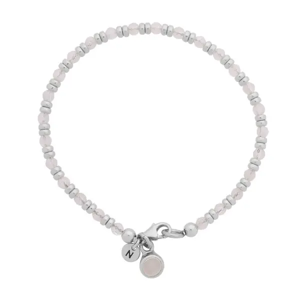 NELLOU JEWELLERY Linear June Birthstone Bracelet - Gray