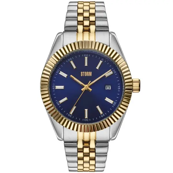 STORM Roxton Watch - Silver/gold/blue