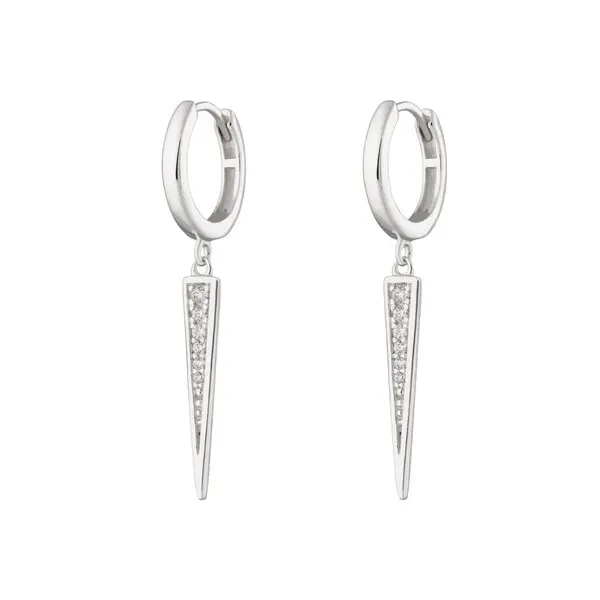 SCREAM PRETTY Spike Hoop Earrings - Silver