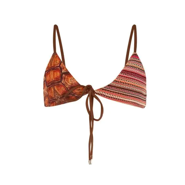 BELLETAGE SWIMWEAR The Laniakea Bikini Top - Brown