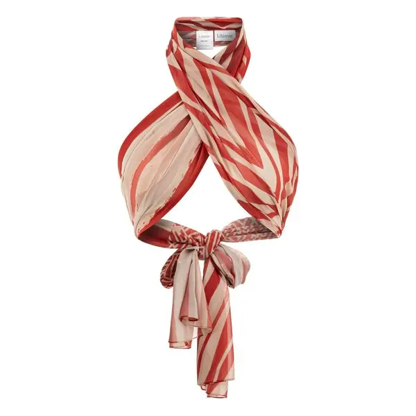 LILAMIE Aruba Crossed Wrap Style Summer Bustier Top