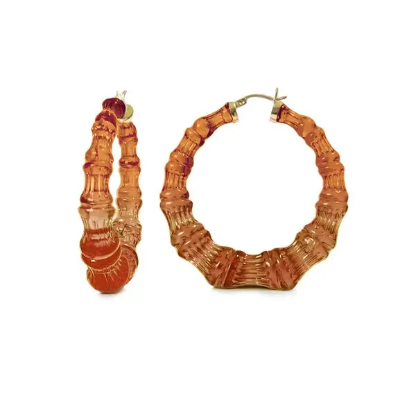 GOLD & HONEY Bamboo Hoop Earrings - Gold