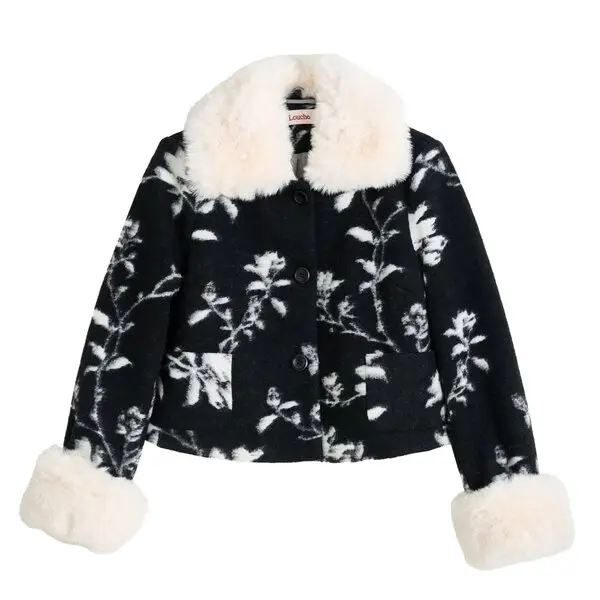 LOUCHE Kent Power Bloom Fur Jacket