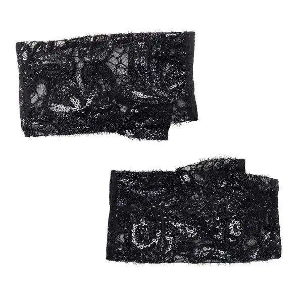 AZIMA MUSAYEVA Galelee Fingerless Gloves - Black