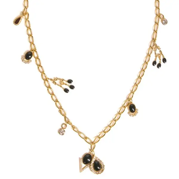 CARAMEL VINTAGE JEWELLERY Dusk Charm Necklace - Gold