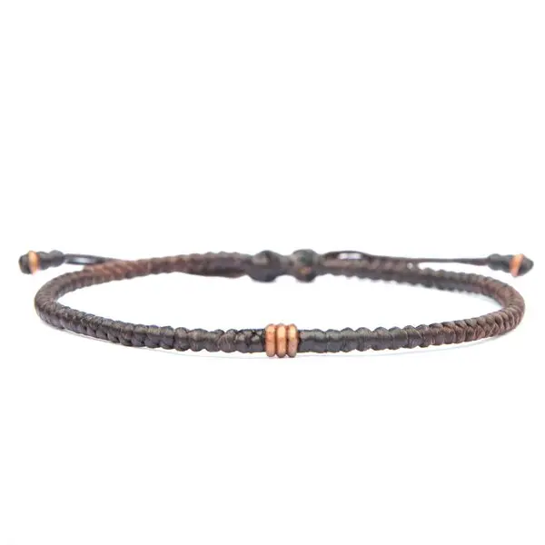 HARBOUR UK BRACELETS Handmade Copper Bracelet - Brown