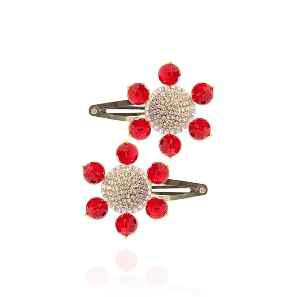 SAULE LABEL Jolie Barrettes - Red